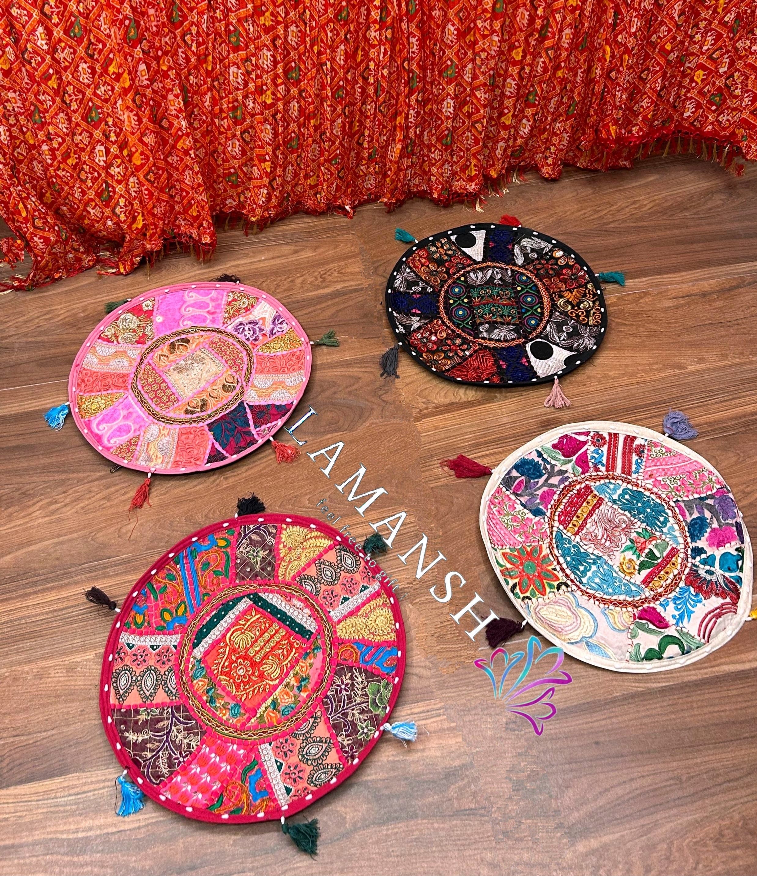 Special diwali Launch 🔥 Round patchwork runners / mat runners / cushio – Lamansh