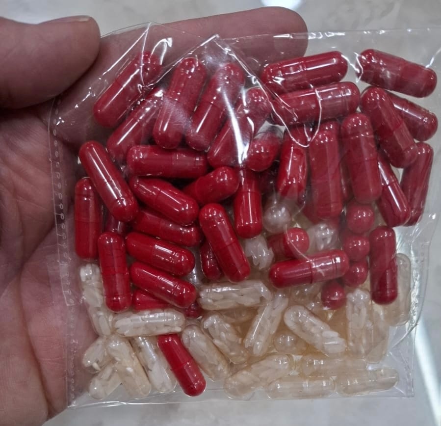 Pack of 50 capsule filled with Roli chawal combo for Rakhi, Pooja and ...