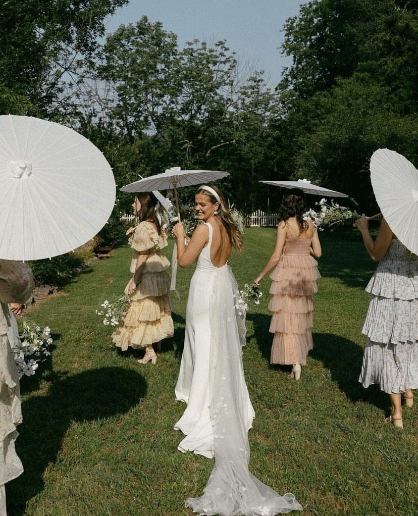 Umbrella Girl Wedding Clean Heels | Susino Occasion Fancy Umbrella In