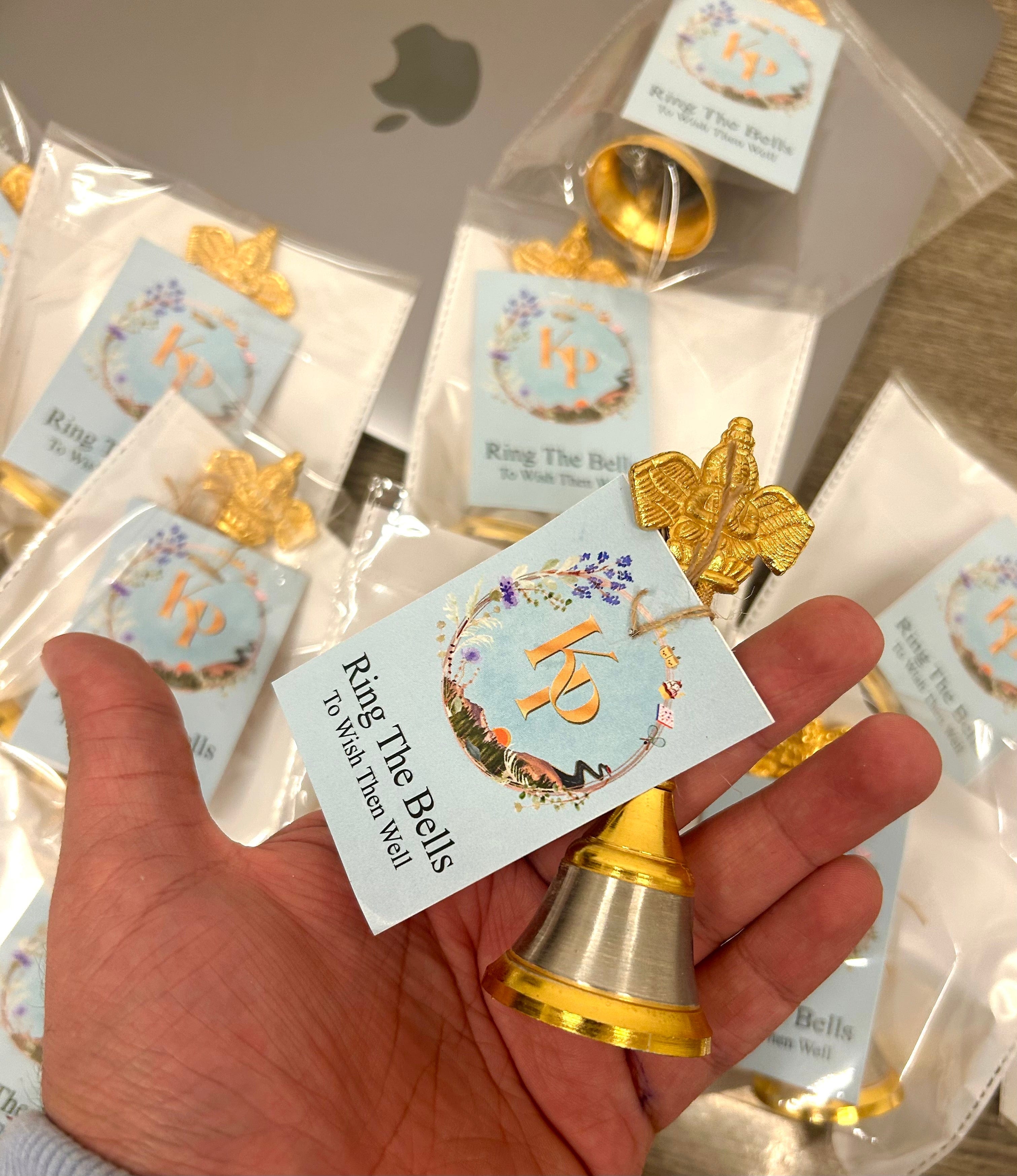 Bell Wedding Favors Tag Template Free, Printable Custom Wedding Tag