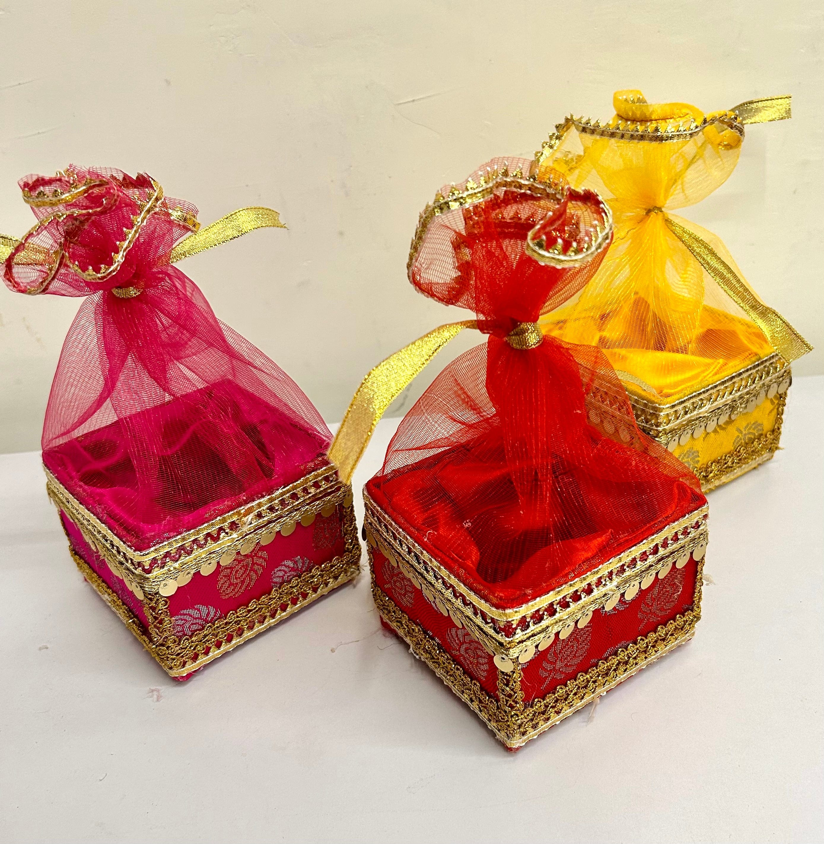 Designer Mithai Box hamper / Indian wedding favours hamper basket for ...