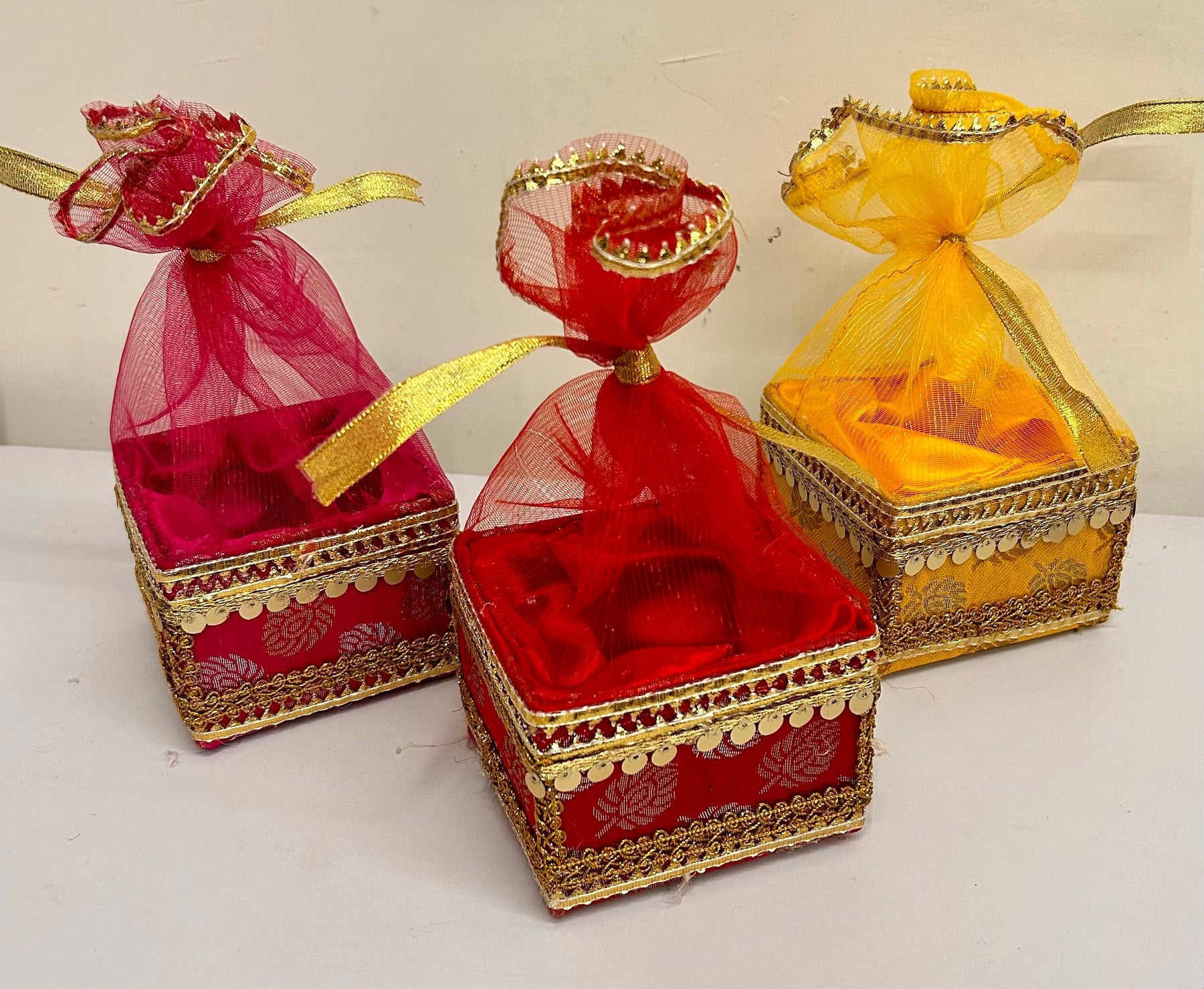 Designer Mithai Box hamper / Indian wedding favours hamper basket for ...