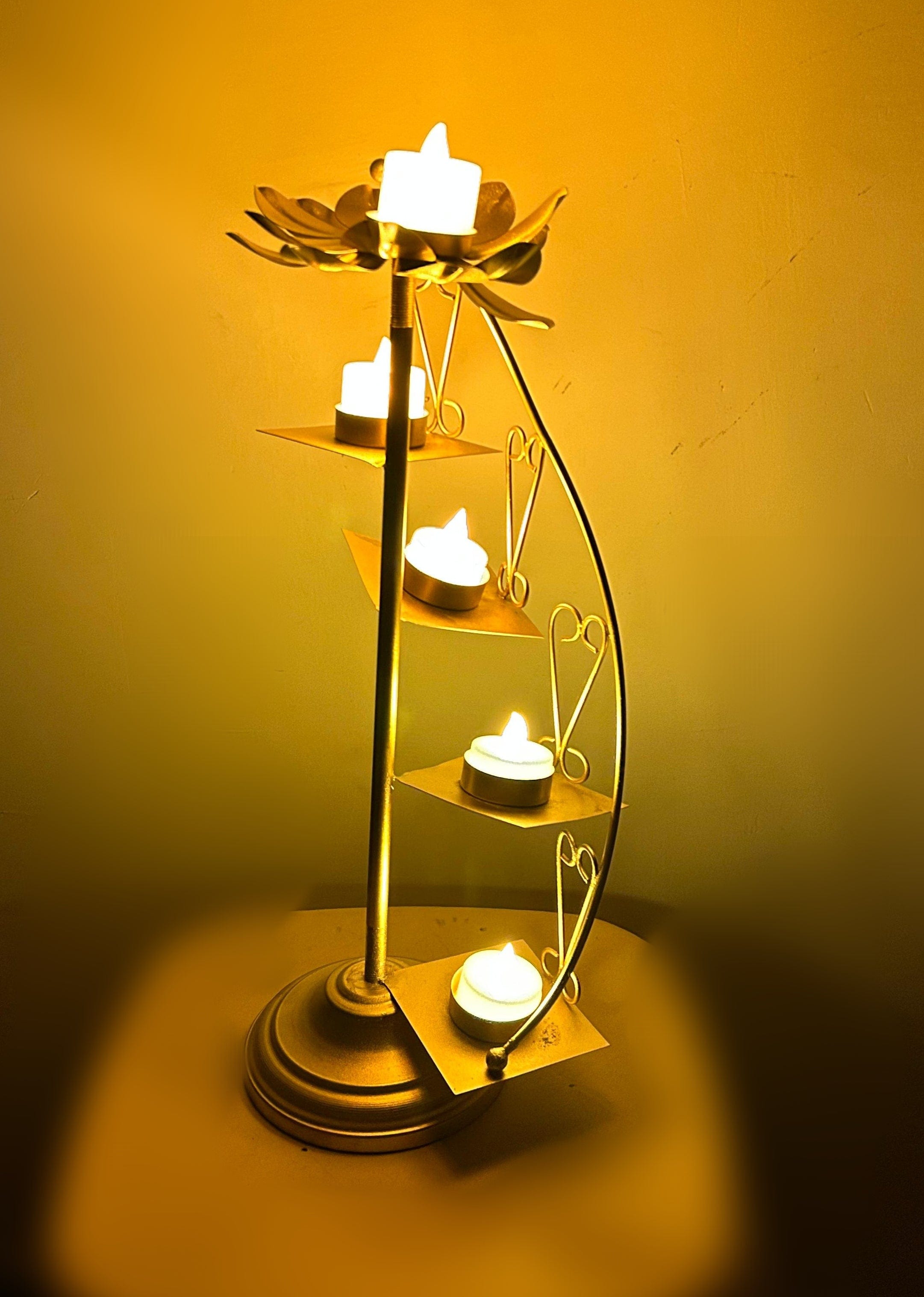 LAMANSH New Decorative Metal Stair design tealight candle holder stand ...