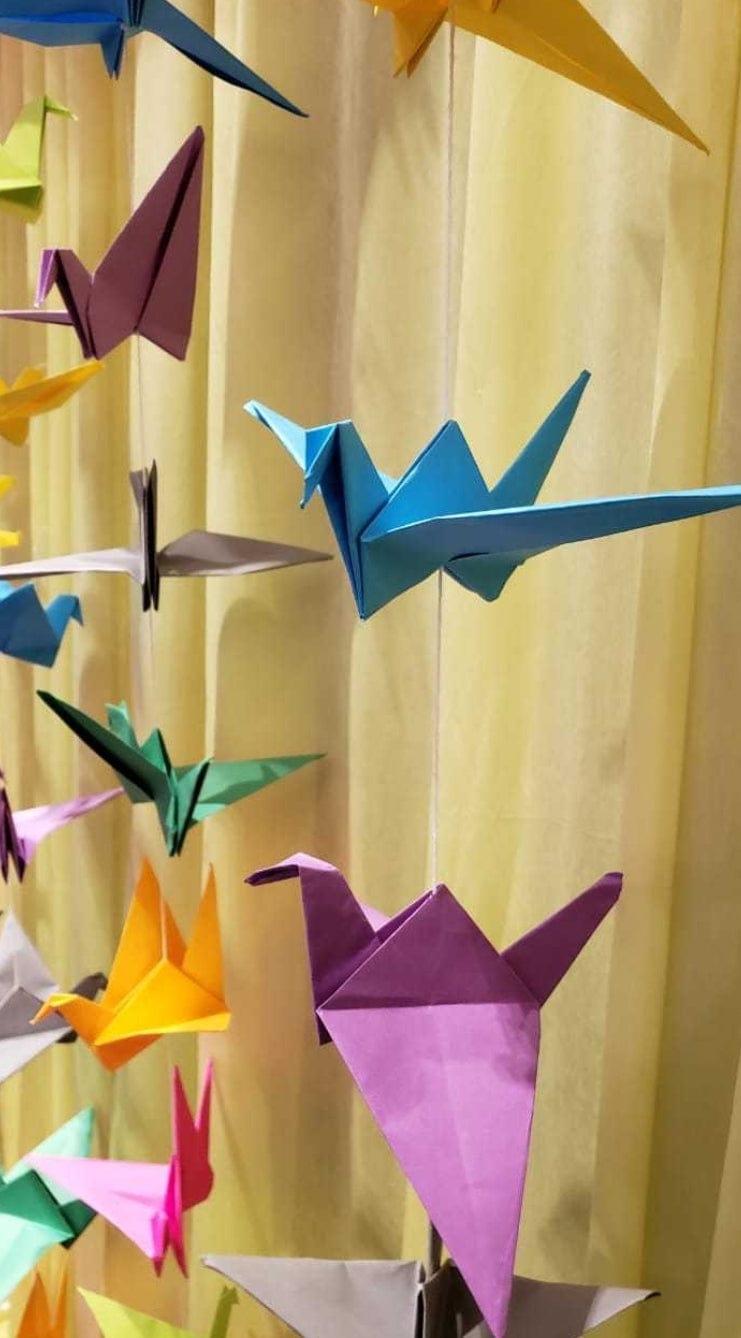 Origami Birds Hanging