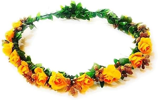 LAMANSH® Elegant Head Tiara for Women & Girls 🌺 / Haldi Set – Lamansh